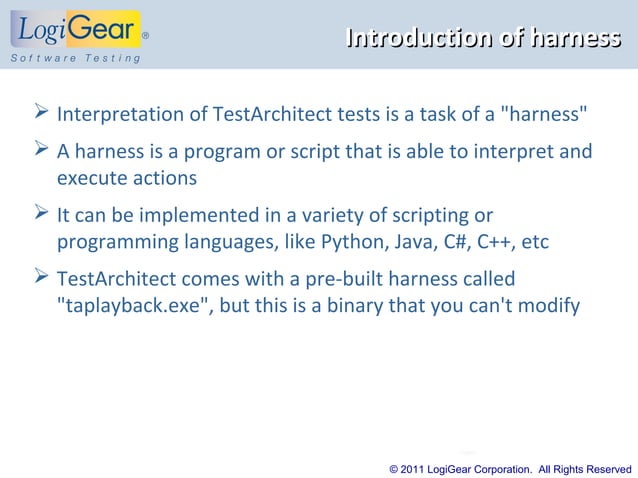 Python Harness Fundamental Ppt