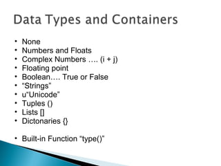 Python Kick Start | PPT