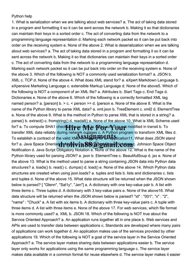 Python help 1 What is serialization when we are talking abo.pdf ...