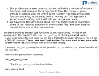 Python Homework Help | PPT