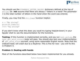 Python Homework Help | PPT