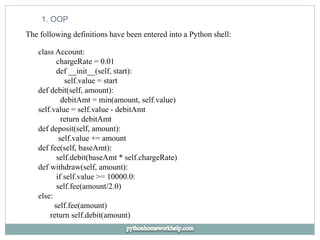 Python Homework Help | PPT