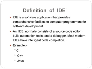 Python Integrated Development Environment | PPTX