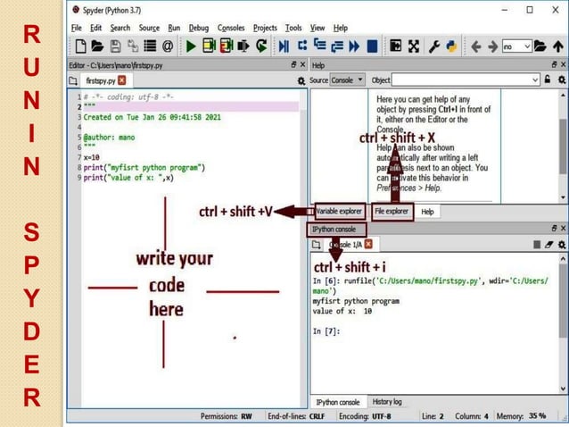 introduction to python IDE's | PPTX