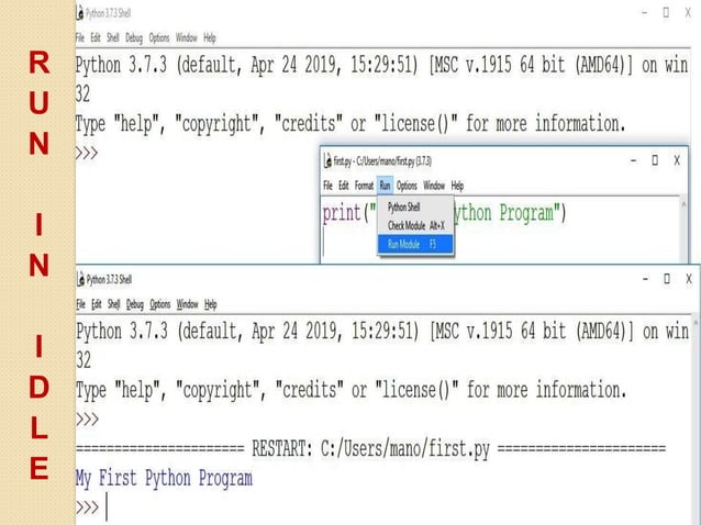 introduction to python IDE's | PPTX