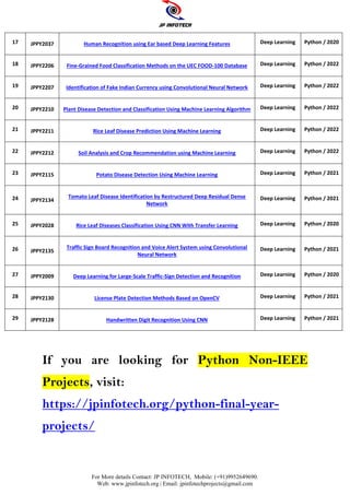 Python IEEE Project Titles 2023 - 2024.pdf