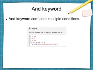 Python if for | PPTX