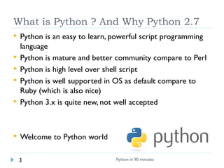 Python in 90mins | PPT