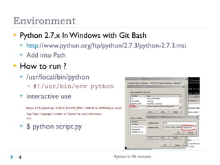 Python in 90mins | PPT