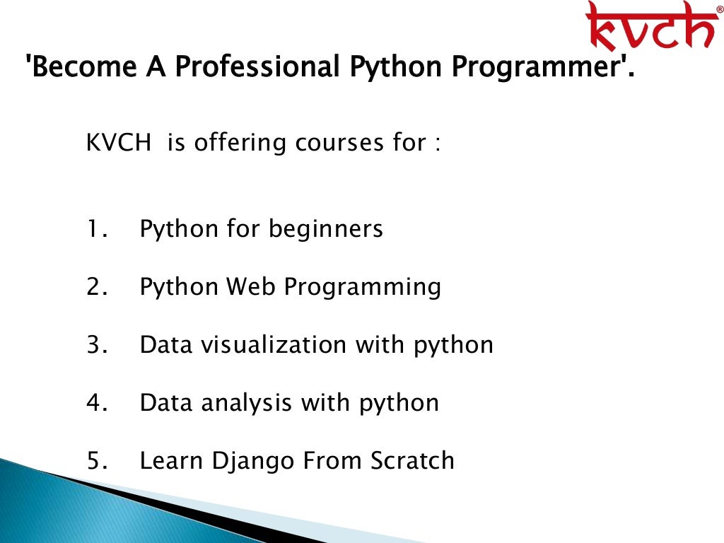 Python industrial training with kvch