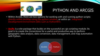 Python in geospatial analysis | PPTX