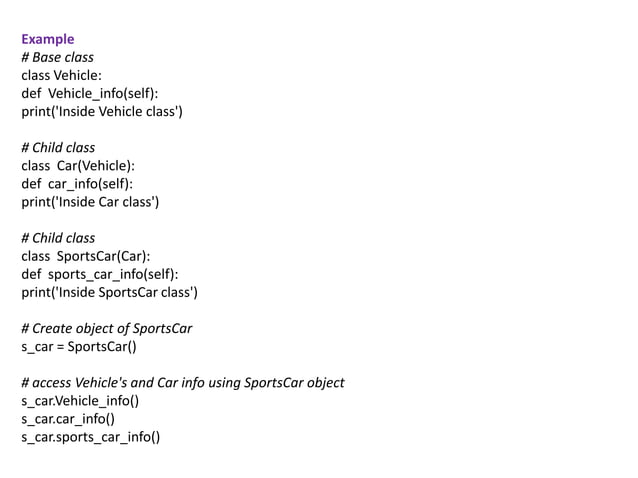 All About Python Inheritancepython Codingdf Ppt