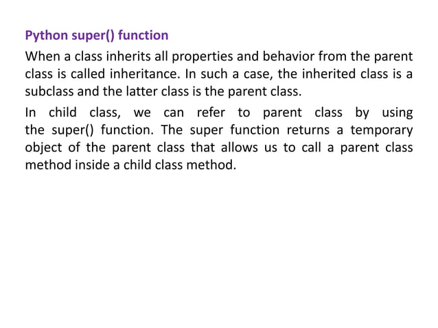 All about python Inheritance.python codingdf | PPT
