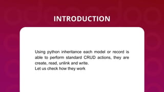 Python Inheritance in Odoo 16 | PPTX