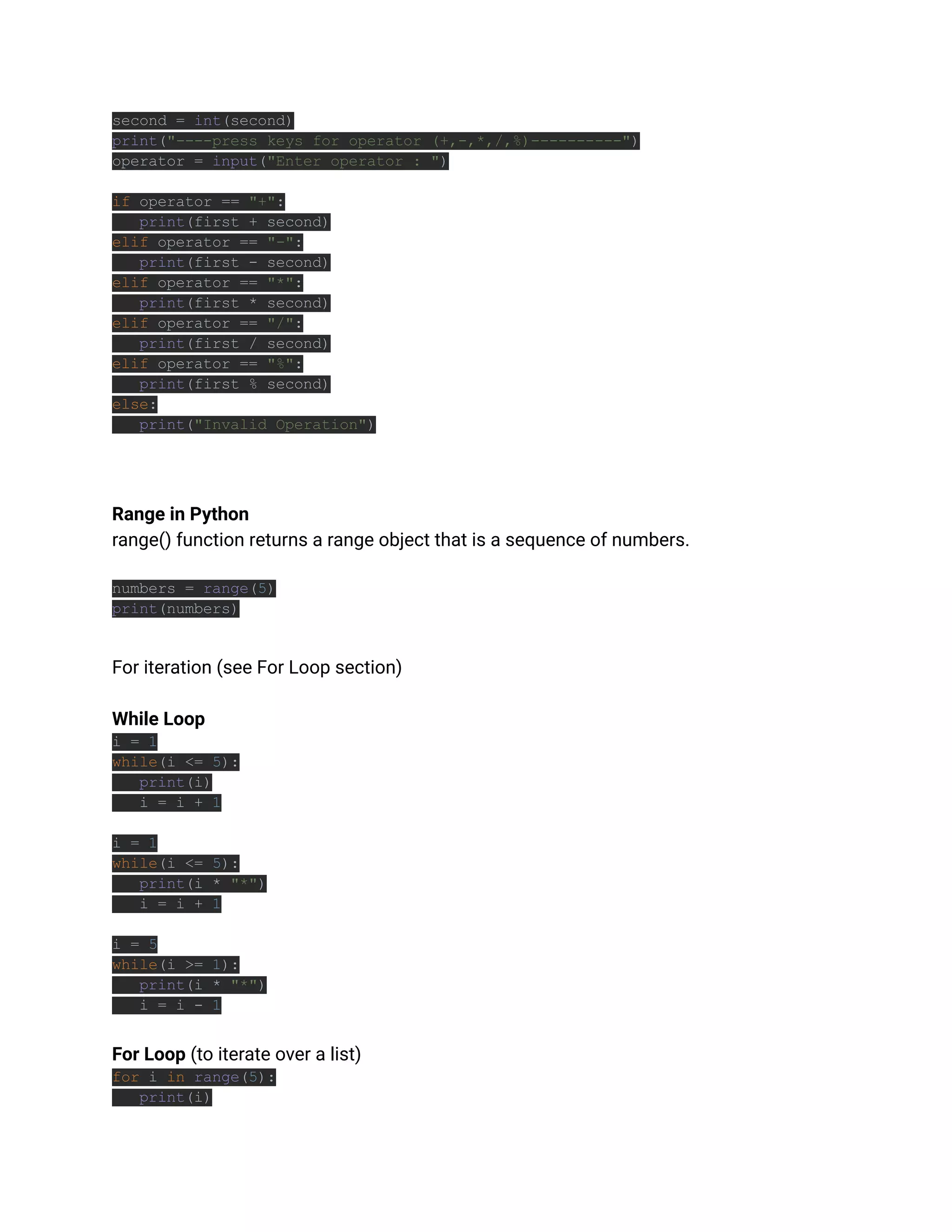 Python in one shot | PDF
