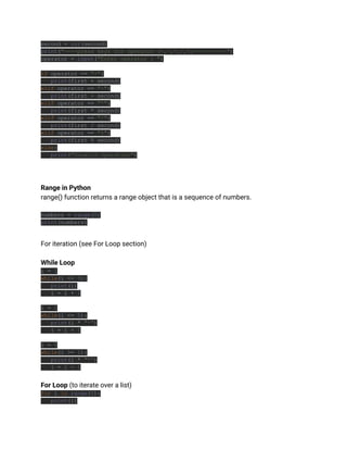 Python in one shot | PDF