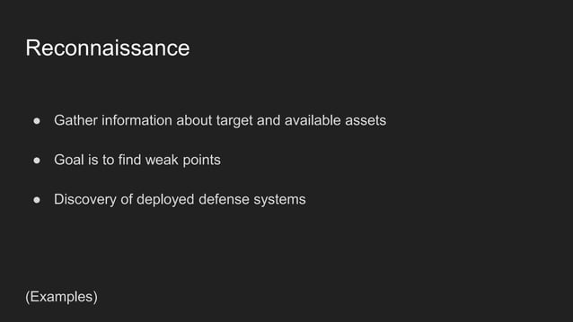 Reconnaissance Using Python Ppt