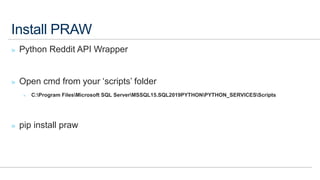 Python in SQL 2019 | PPT | Free Download