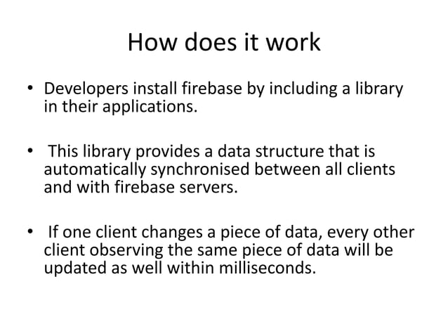 Python integration with firebase | PPTX | Web Development | Internet
