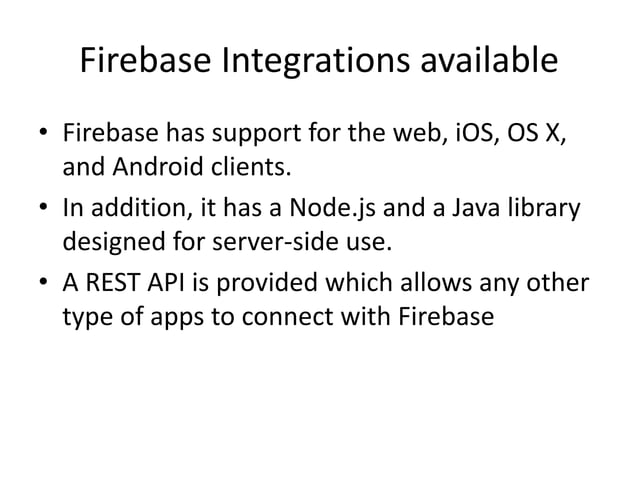 Python integration with firebase | PPTX | Web Development | Internet