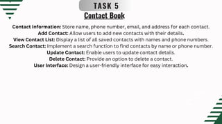 python internship with making some intresting programs | PDF