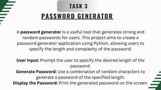 python internship with making some intresting programs | PDF