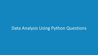 Python Interview Questions And Answers 2019 | Edureka | PPT
