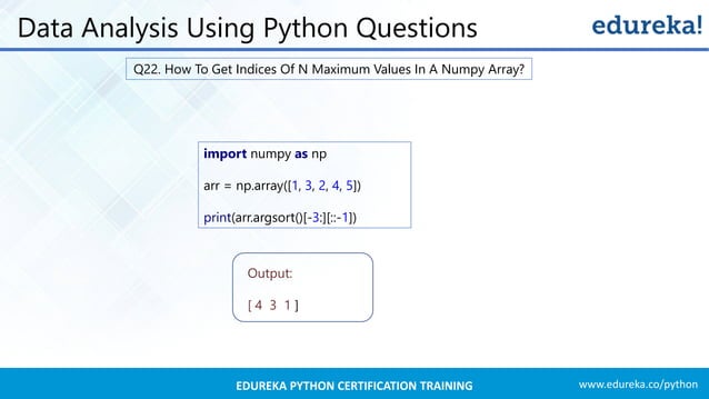 Python Interview Questions And Answers 2019 | Edureka