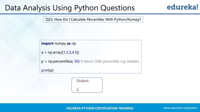 Python Interview Questions And Answers 2019 Edureka