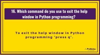 Top 100 Python Interview Questions And Answers | PDF