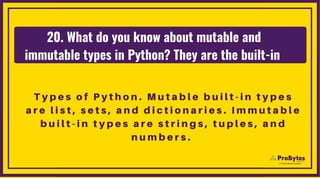 Top 100 Python Interview Questions And Answers | PDF | Web Development | Internet
