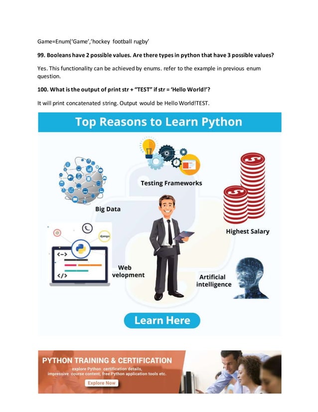 Python Interview Questions And Answers Docx