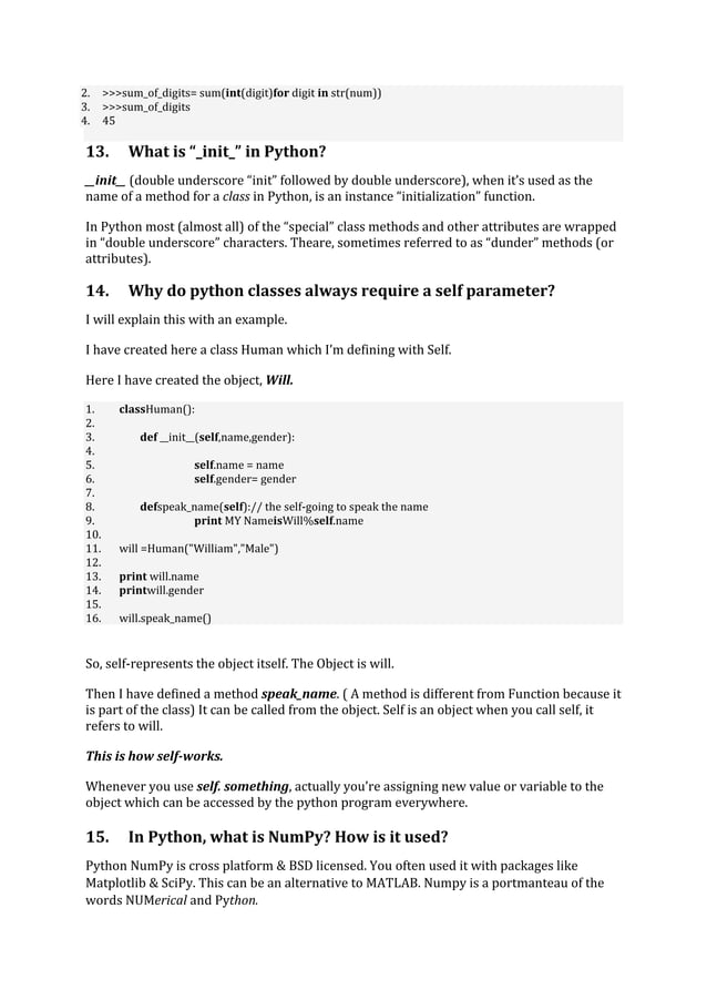 Python Interview Questions And Answers Pdf