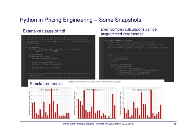 Python in the Financial Industry The universal tool for end-to-end d…