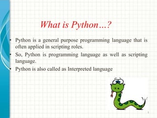 Python Introduction | PPT