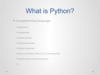 Python Introduction | PPT