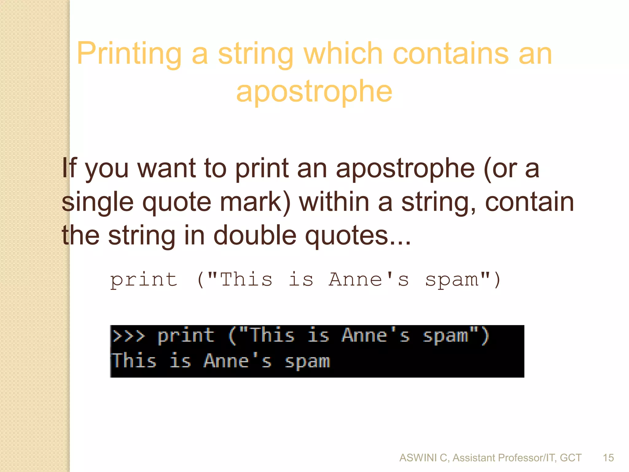 Introduction to Python | PPT