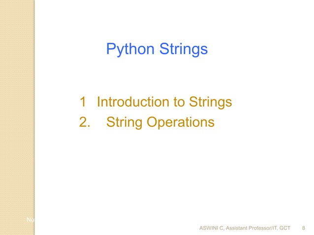 Introduction to Python | PPT