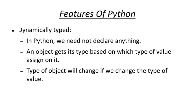 Introduction To Python Programming I Ppt