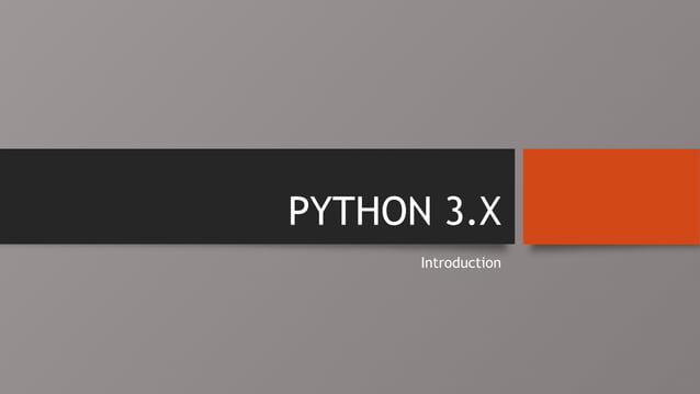 Python programming language - general intorduction | PPT