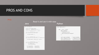 Python programming language - general intorduction | PPT