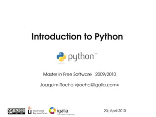 Python introduction | PPT