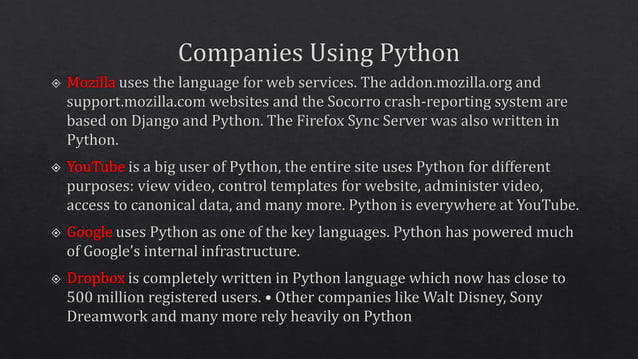 Python introduction | PPTX