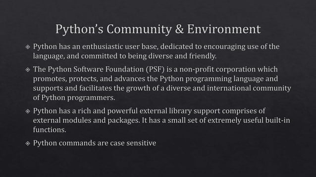 Python introduction | PPTX