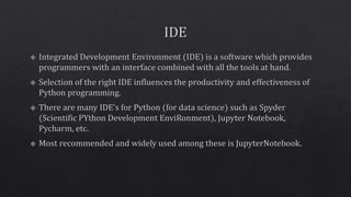 Python introduction | PPTX