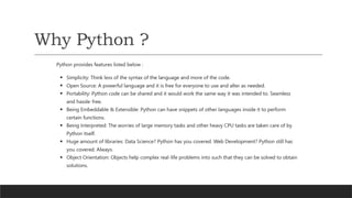 Python Programming Language Introduction | PPTX
