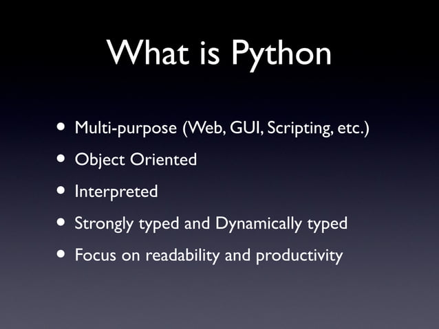 Python Introduction | PPT