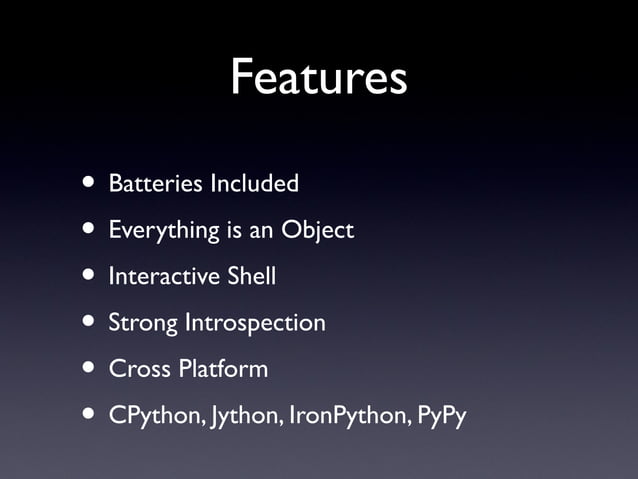 Python Introduction | PPT