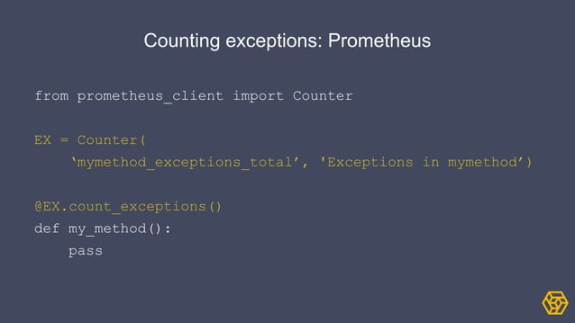 Monitoring Your Python With Prometheus Python Ireland April 2015