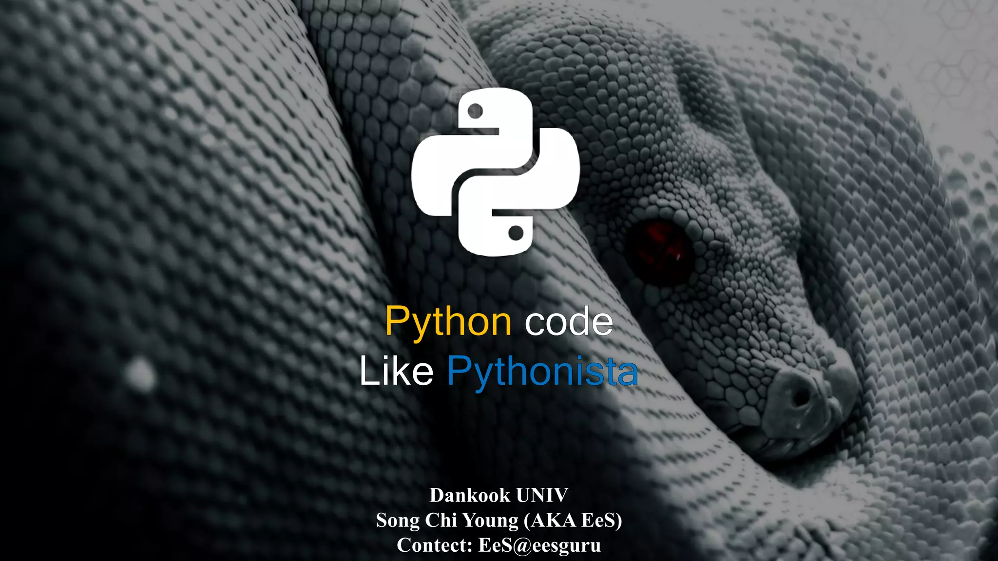 Code Like Pythonista Ppt